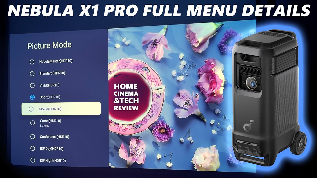 Nebula X1 Pro Entire Menu with Details - YouTube