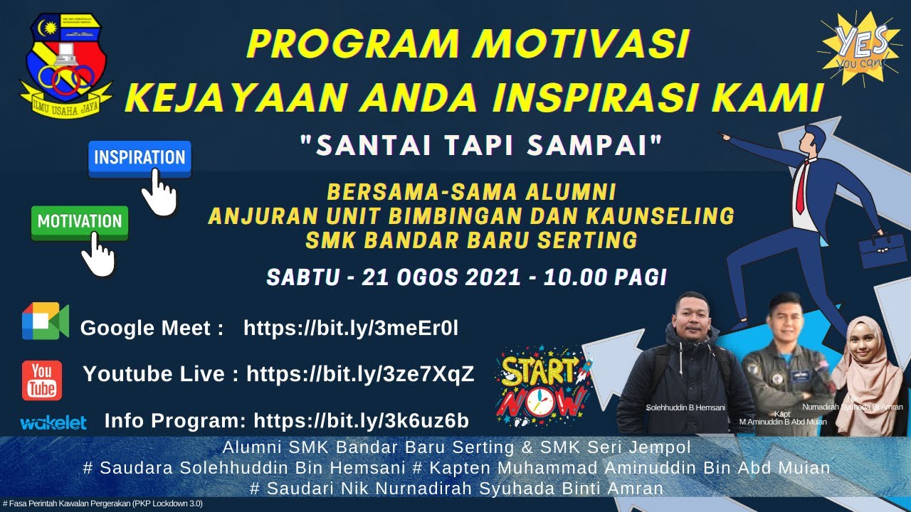PROGRAM MOTIVASI KEJAYAAN ANDA INSPIRASI KAMI (SANTAI TAPI SAMPAI ...