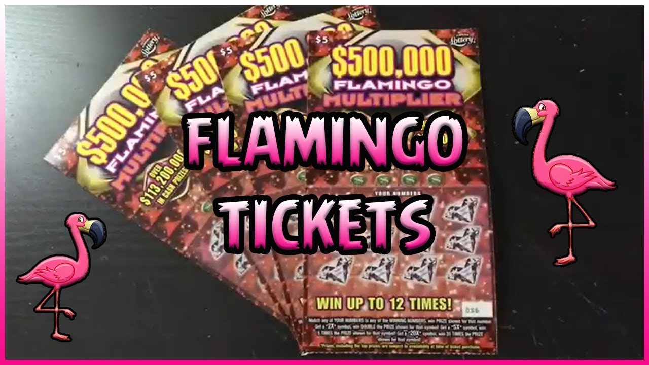 COOL TICKETS! (4) $5 Flamingo Multiplier - Florida Lottery Scratchers ...