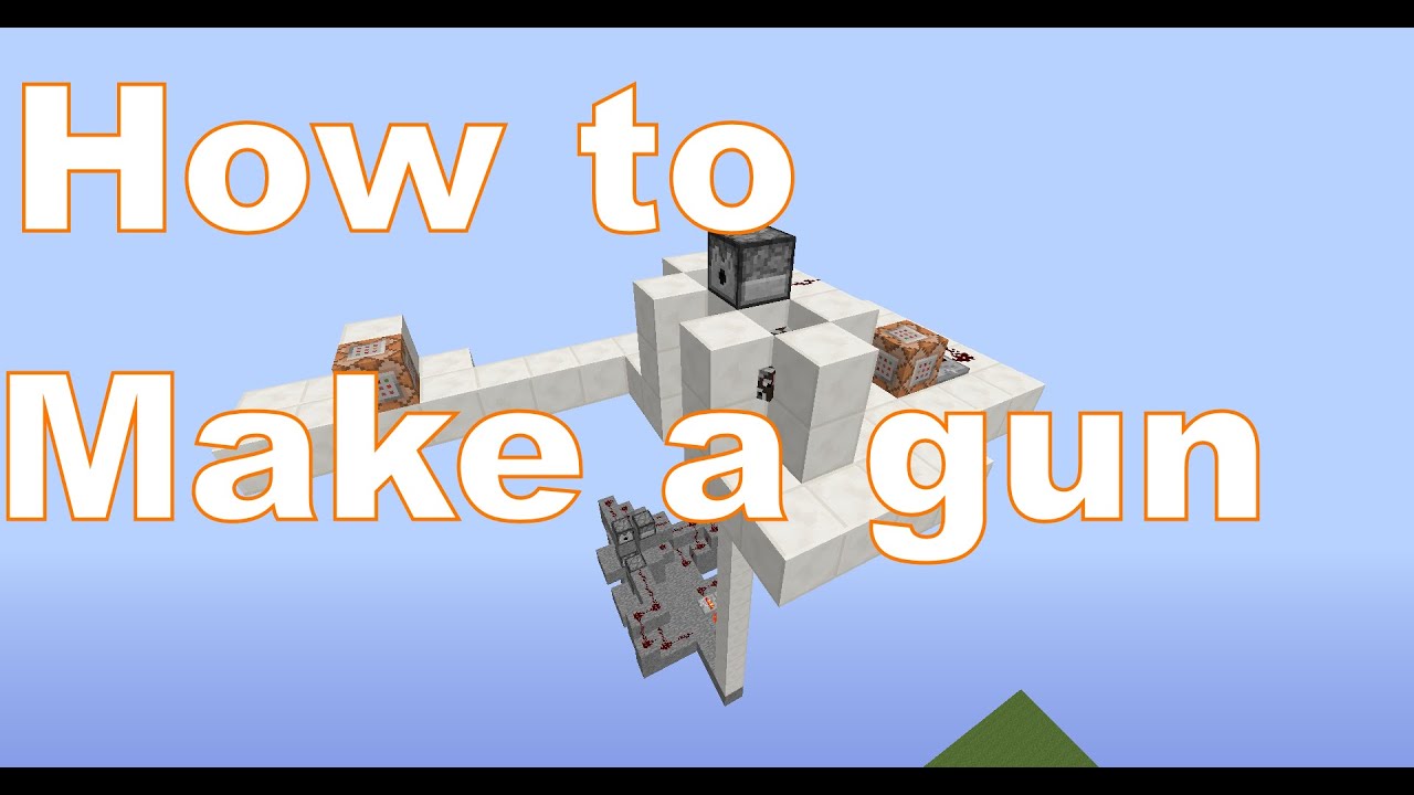 How to make a Minecraft Gun NO MODS - YouTube