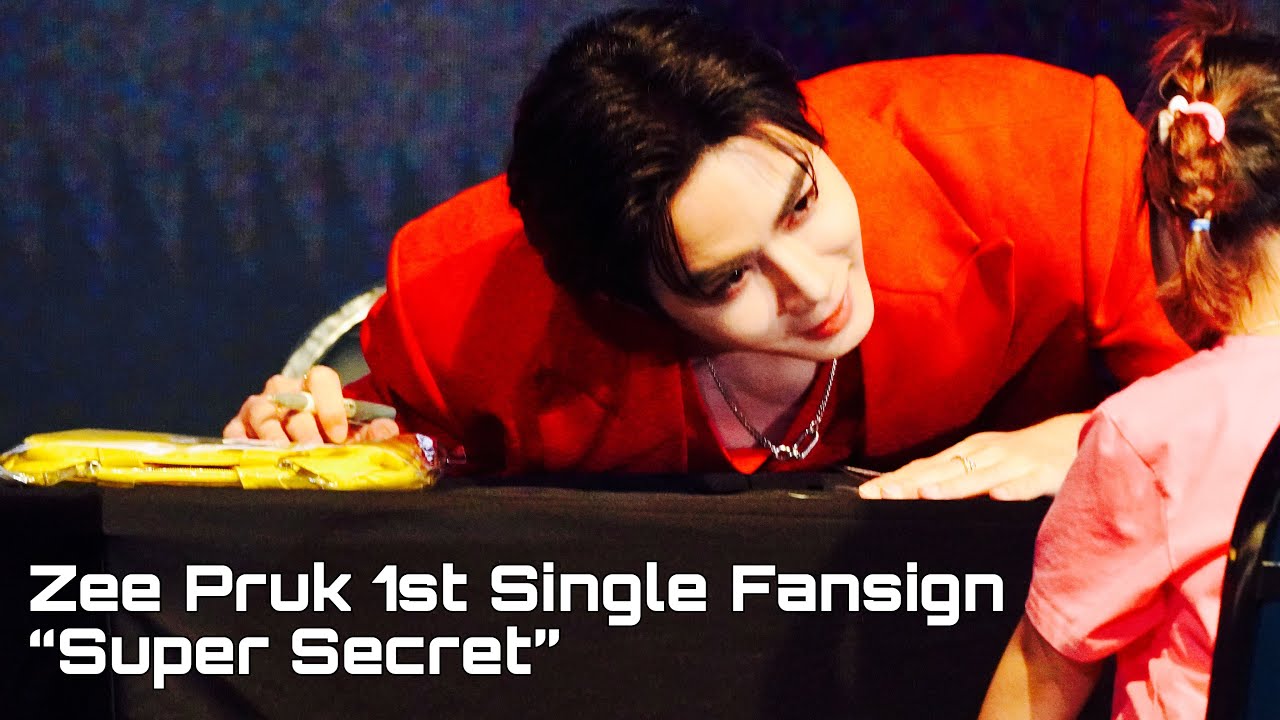 20250111_Zee Pruk 1st Single Fansign “Super Secret” _4K Full ️🌹 - YouTube
