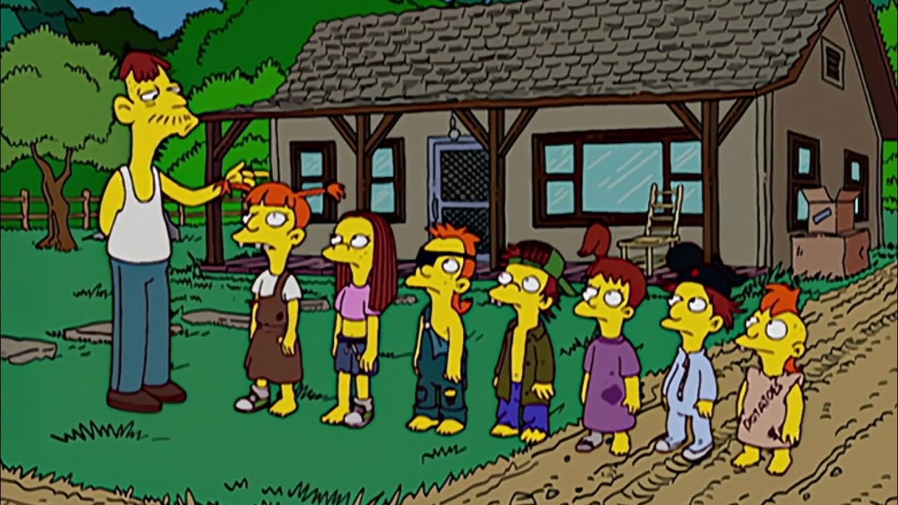 Cletus Spuckler irregular kids' names (S18E14 "Yokel Chords") - YouTube