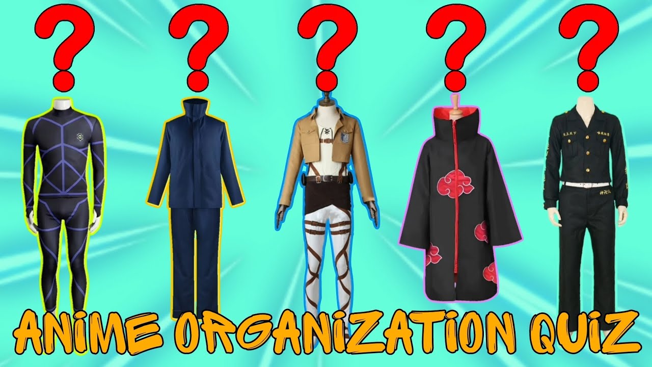 ANIME ORGANIZATION QUIZ 👕👖| Guess the Anime by Organization - YouTube