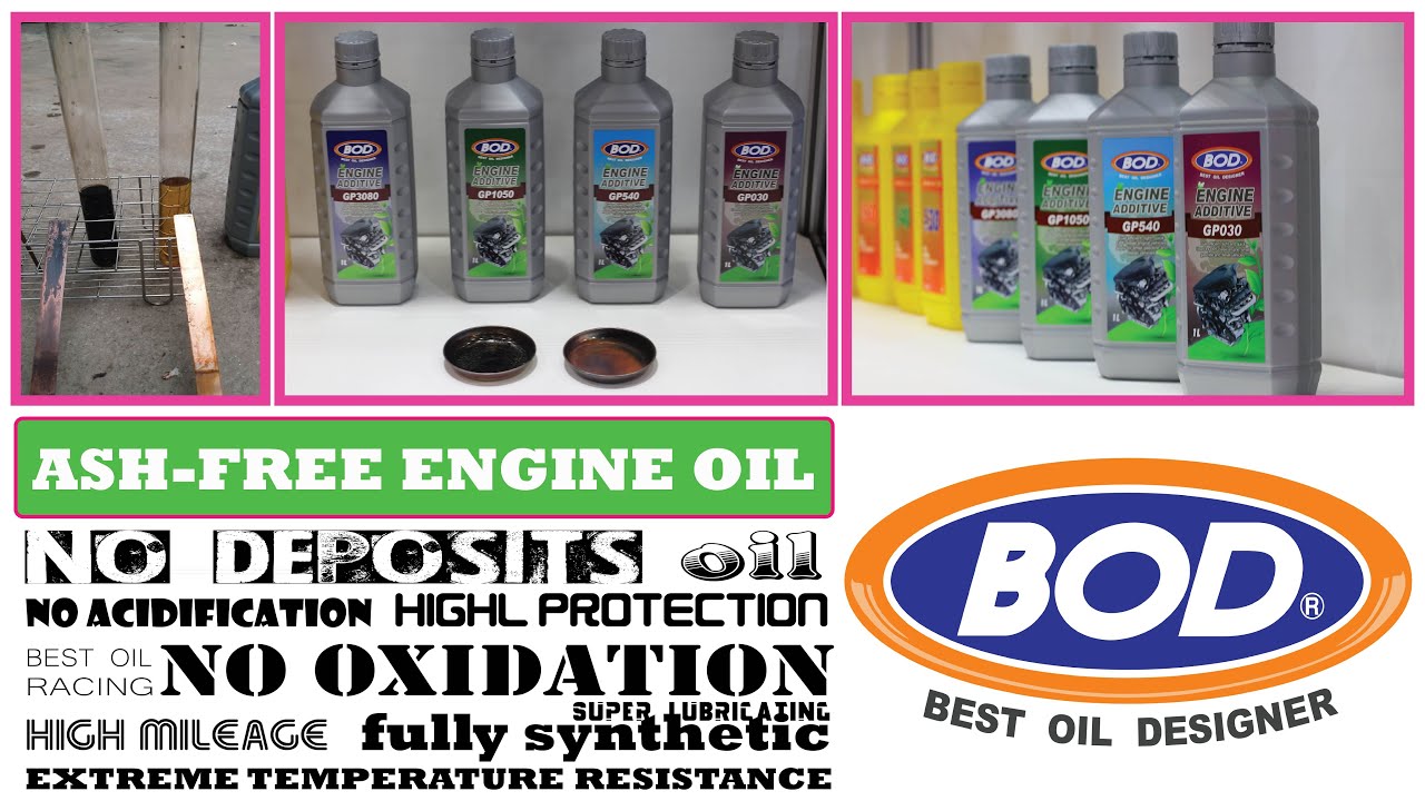 ASH-FREE MOTOR OIL | BOD ECO-FRIENDLY SERIES - YouTube