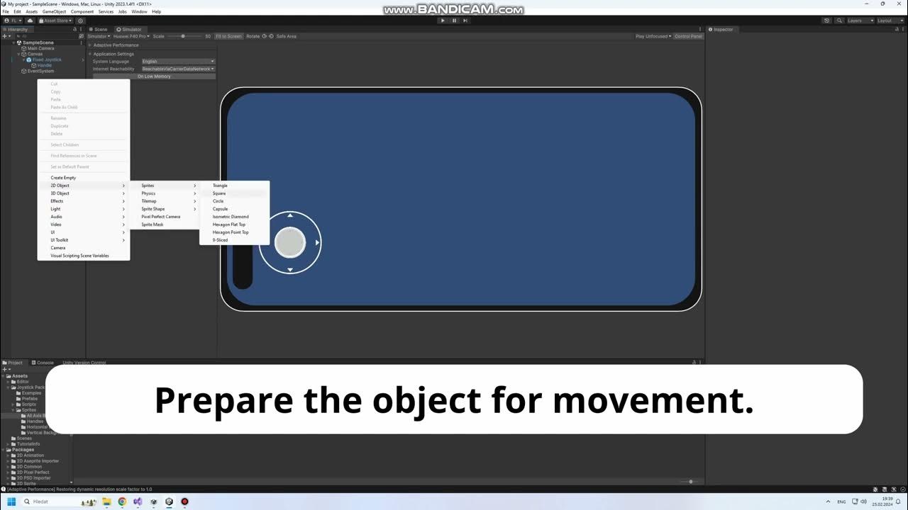 Unity easy joystic controller - YouTube
