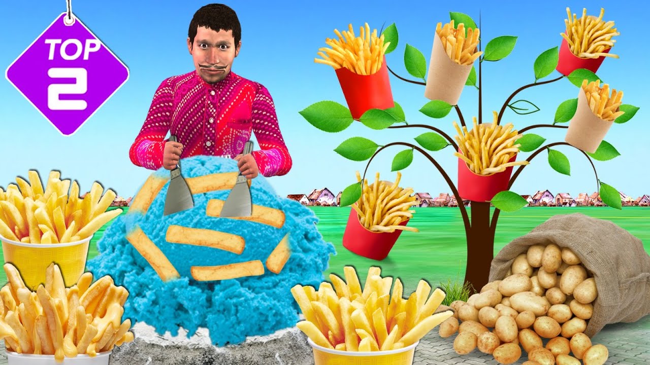 French Fries Ice Cream Magical French Fries Tree Comedy Stories ...