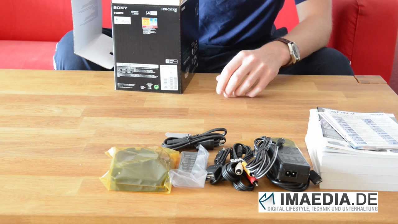 Sony Handycam HDR-CX730 mit Balanced Optical SteadyShot Unboxing ...