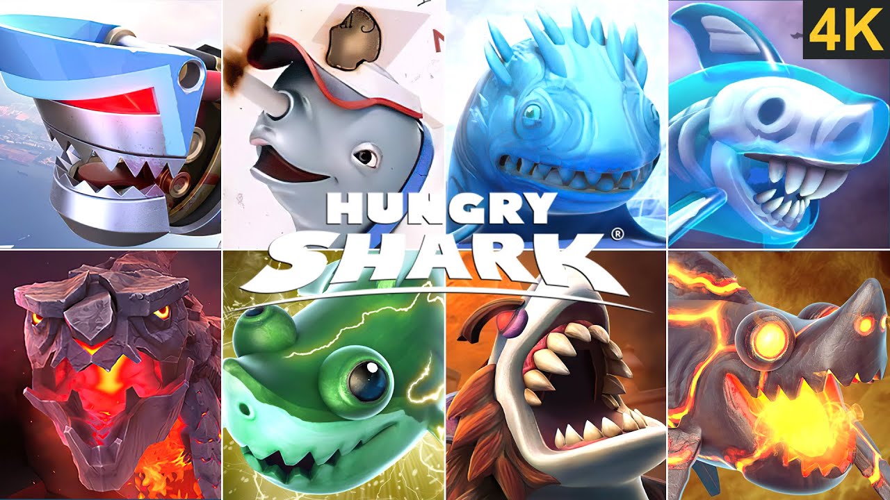 ALL SPECIAL SHARK TRAILER ! ELECTRO, ICE, ROBO, PYRO, GHOST SHARK ...