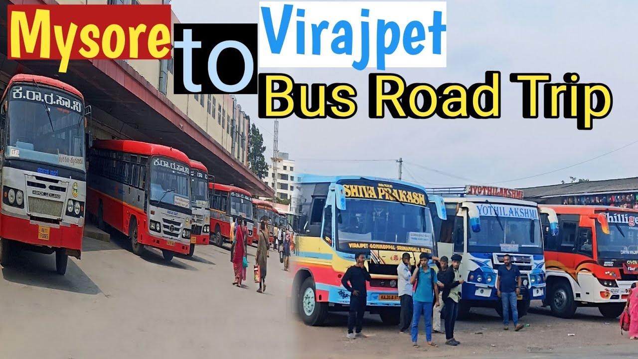 Mysore To Virajpet 🚍 Bus Road Trip 🚍 - YouTube