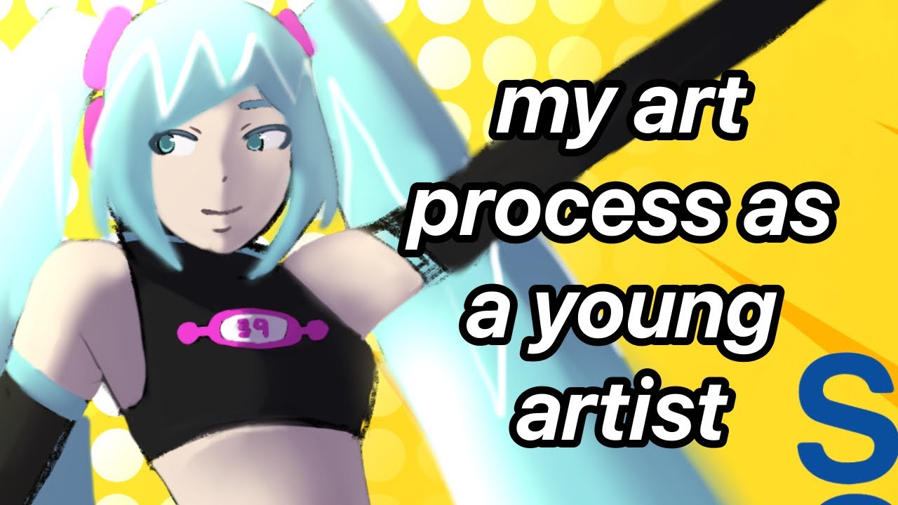 My art process as a young artist (ft. space channel 39 miku) - YouTube
