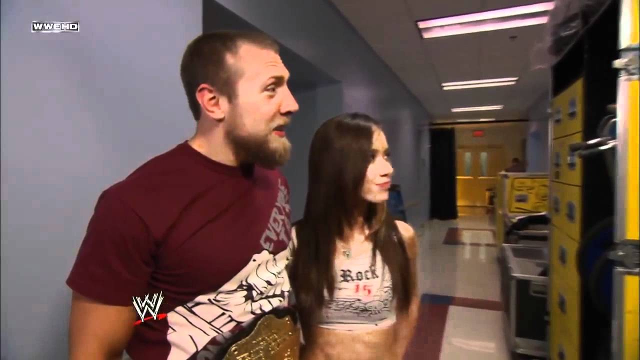 WWE SmackDown 01/06/12 | AJ, Alicia Fox & Daniel Bryan backstage - YouTube