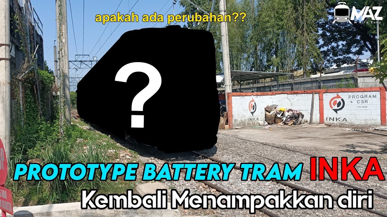 Moment Langka || Prototype Battery Tram INKA kembali Menampakkan diri ...
