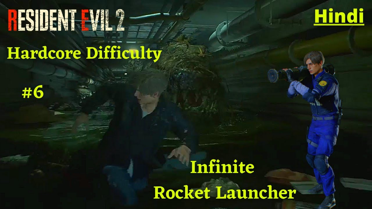 Resident Evil 2 Remake : Infinite Rocket Launcher | Leon | The Giant ...