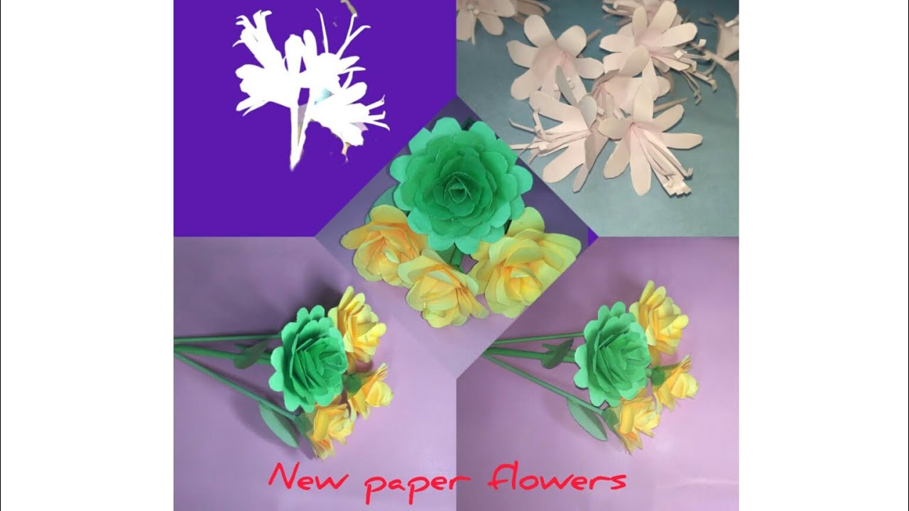 new easy DIY flowers making/paper crafting flowers/easy flowers making ...