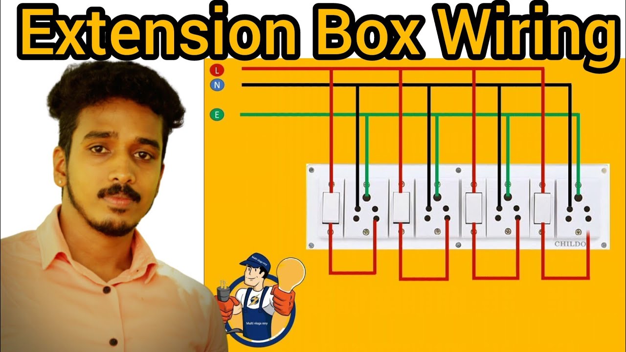 Extension Box Wiring Connection | @maltivlogsmry - YouTube