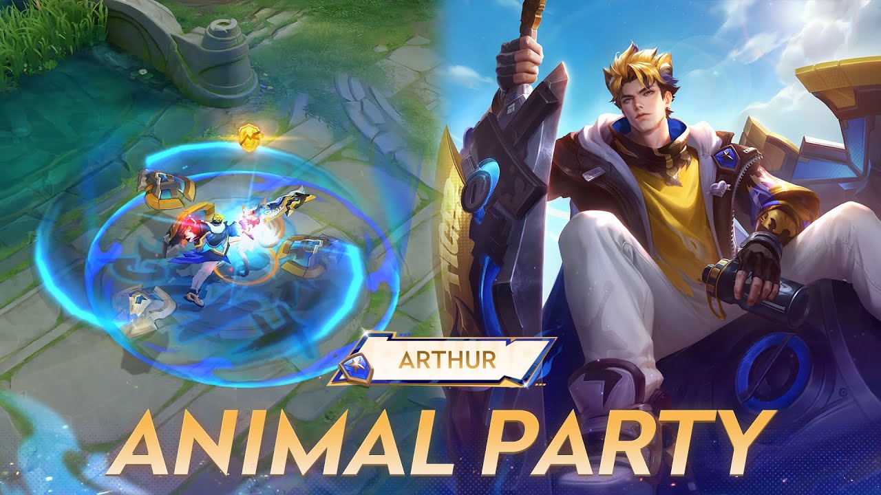 Animal Party Arthur | Skin Showcase Shorts | Honor of King - YouTube