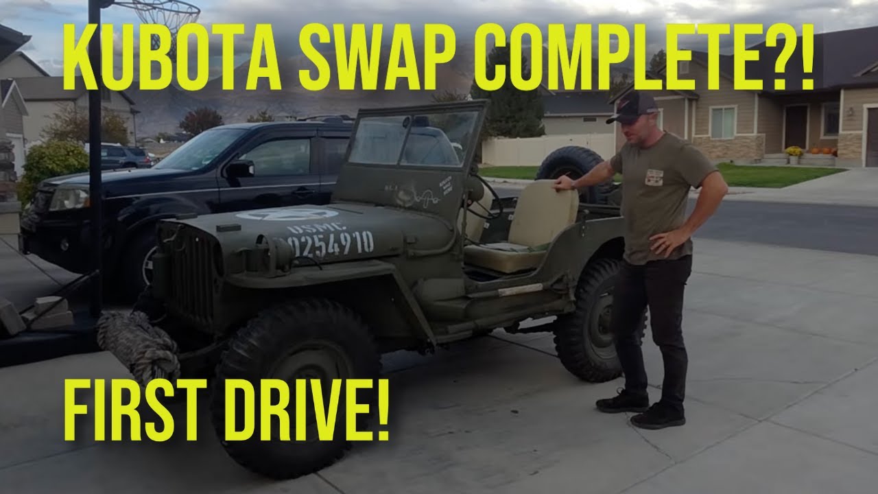 Kubota Diesel Swap COMPLETE?! First Drive & Final Fixes - YouTube