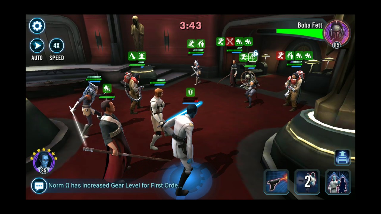 SWGOH PVP: GEAR 10 THRAWN VS MAX THRAWN - YouTube