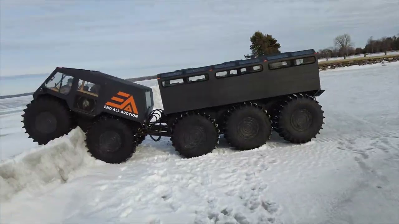 Sherp Ark gets Stuck -Three Sherps on Late Season Ice - YouTube