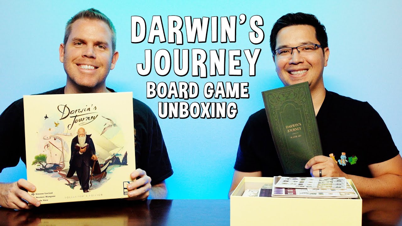 Unboxing Darwin's Journey - Charles Darwin Board Game - YouTube