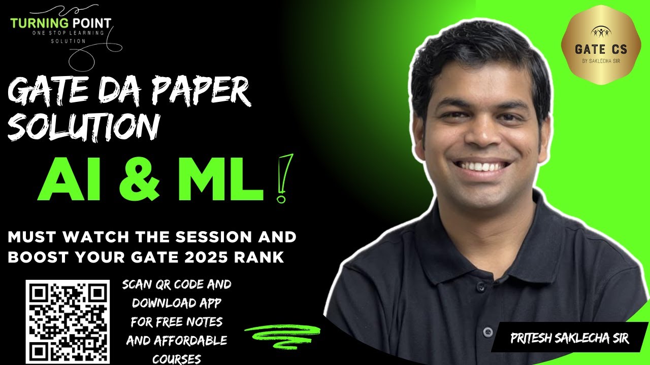 Gate 2024 Da Paper Solution Part 2 Pritesh Saklecha Gate 2025 Youtube