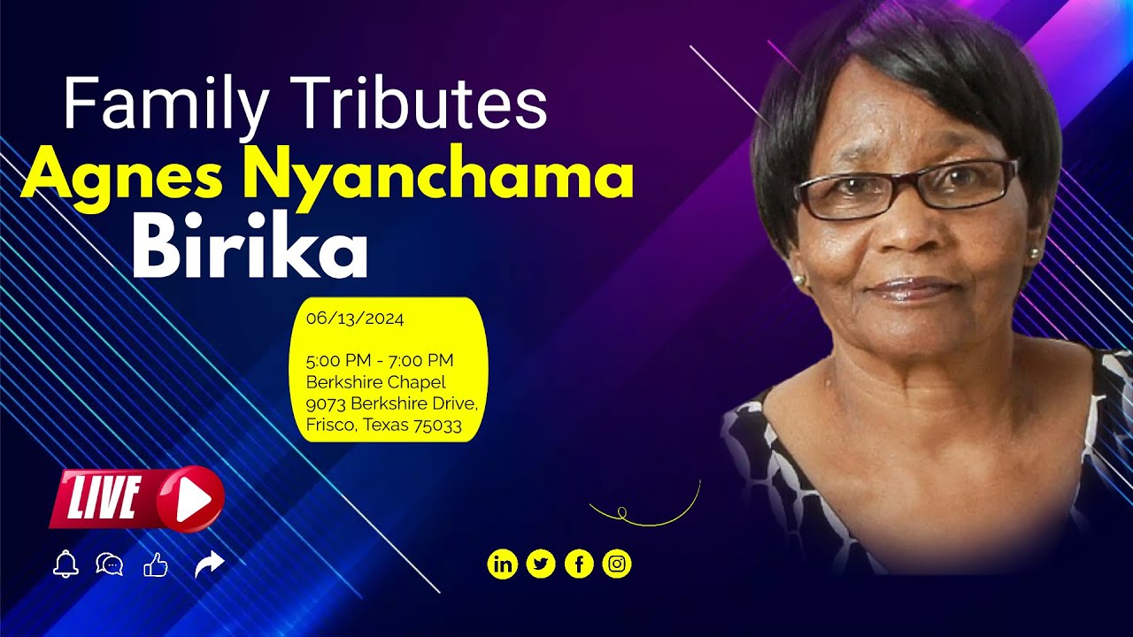 Agnes Nyanchama Birika Family Tributes (Wake) - YouTube