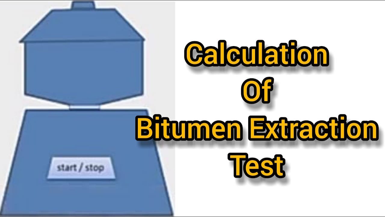 bitumen extraction test procedure || Calculation | Urdu / Hindi | All ...