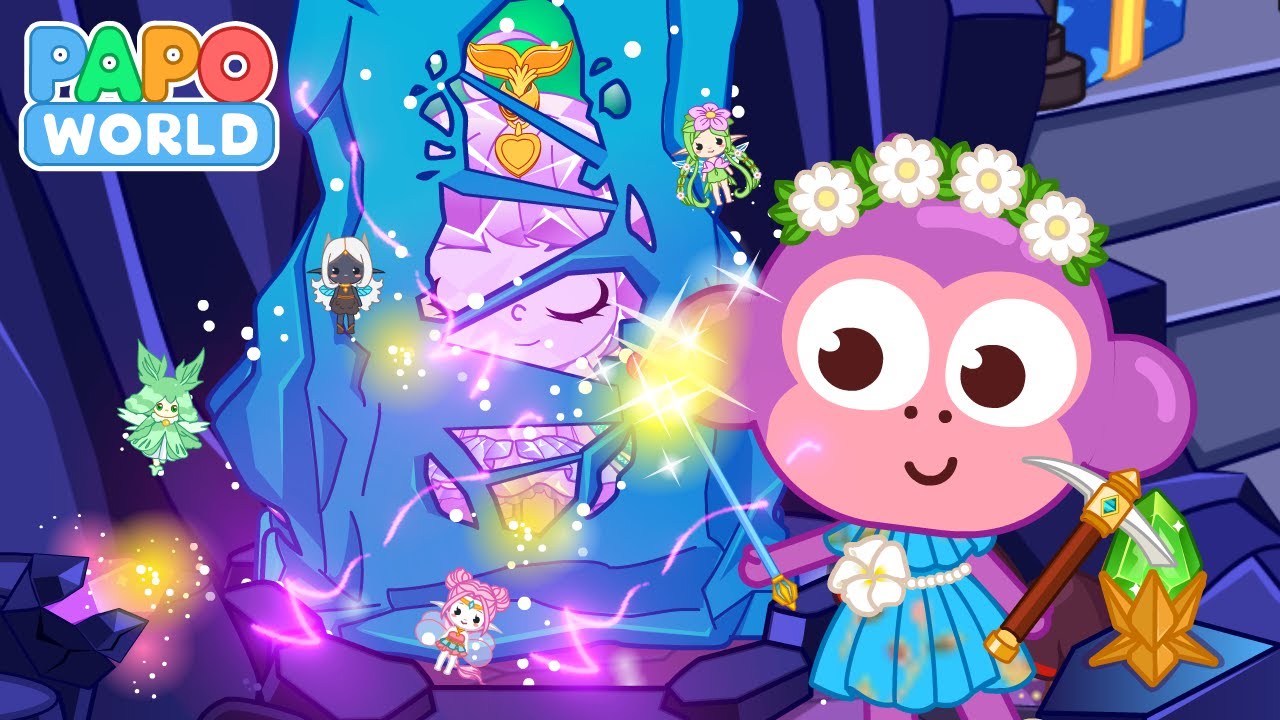 Explore freely in Papo Town: Fairy Princess and find treasures! - YouTube