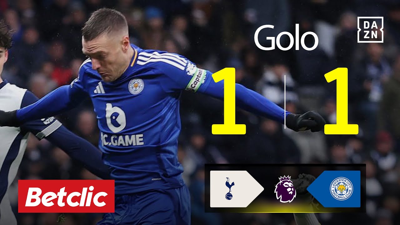 Golo de Vardy | Tottenham 1-1 Leicester | Premier League 24/25 - YouTube