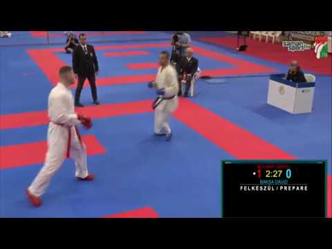 Karate MB 2019 +84kg - Molnár Dániel / Baksa Dávid - YouTube