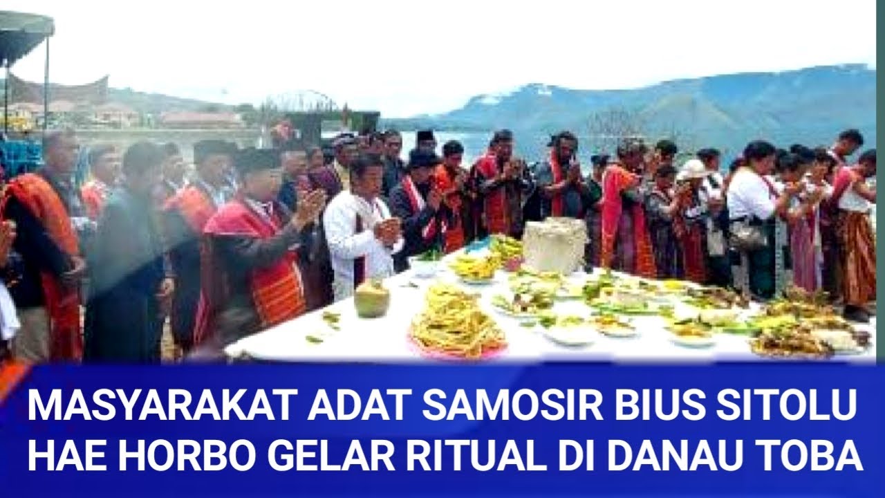 Ritual Bius Sitolu Hae Horbo di Danau Toba - YouTube