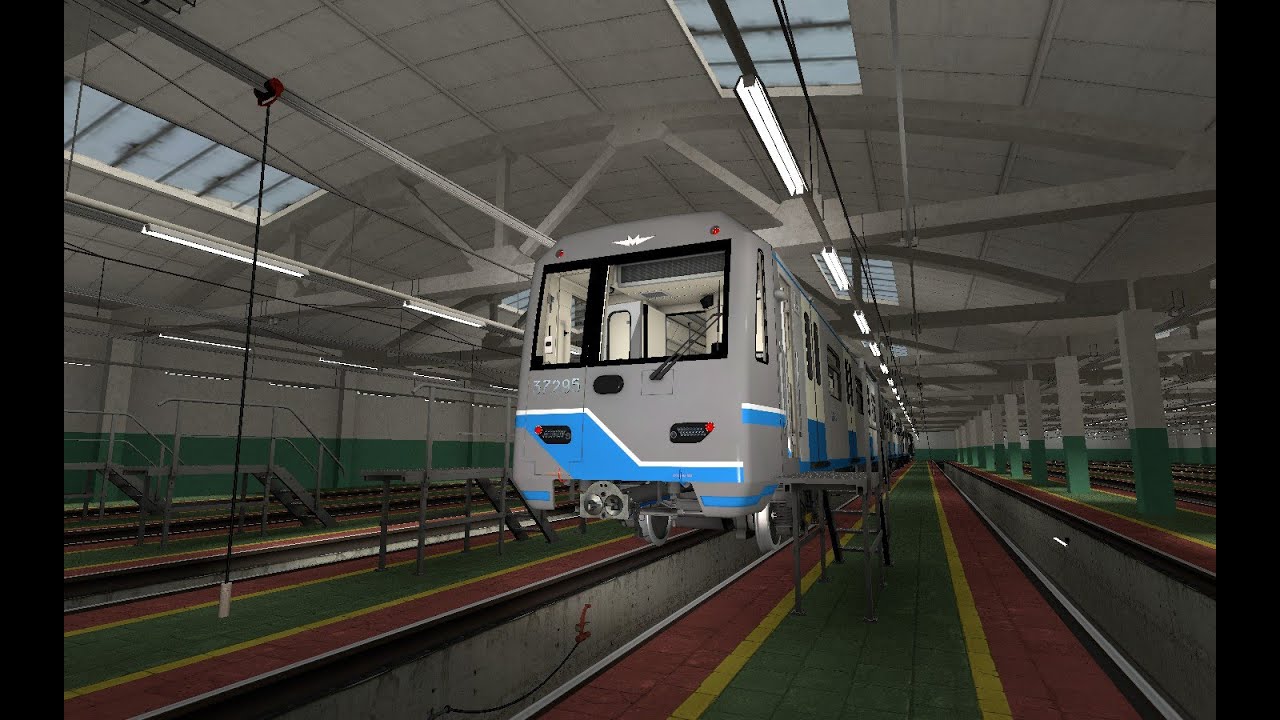 Катаемся по Калининской линии на 81-760 на Chromium Metrostroi - YouTube