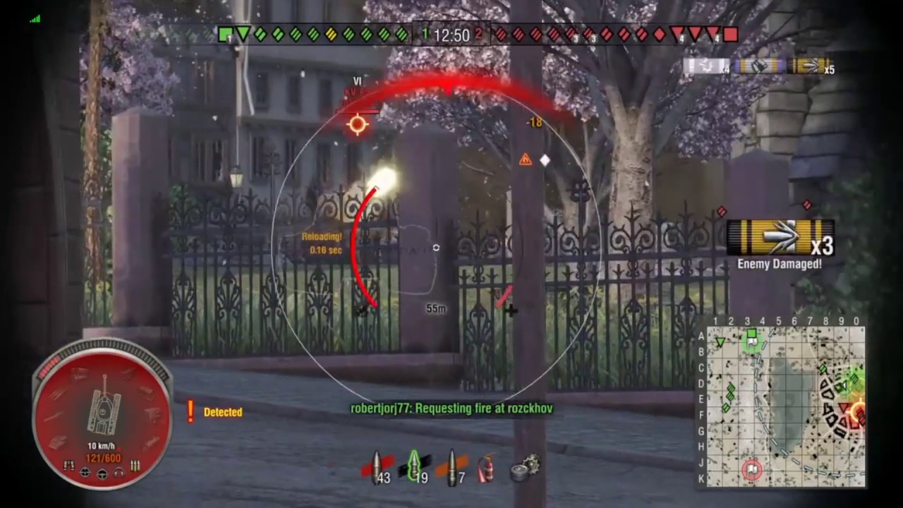 World Of Tanks. Ricochet fire! - YouTube