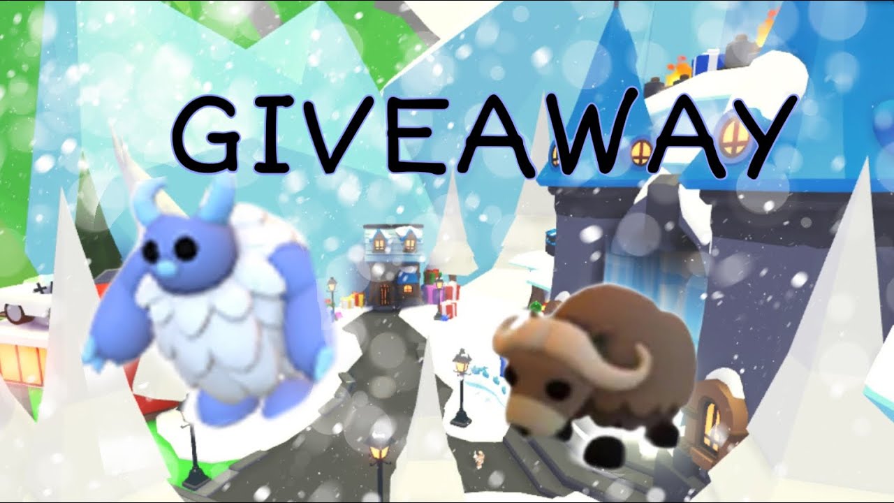 Christmas Giveaway For Subscribers Only *ADOPT ME YETI* - YouTube