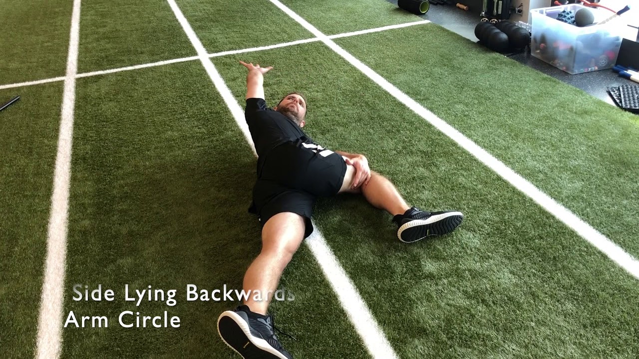 Side Lying Backwards Shoulder Circle - YouTube