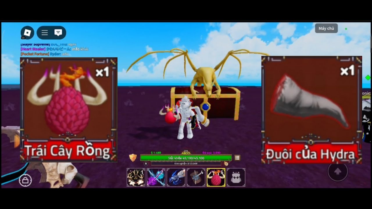 ROBLOX KING LEGACY KILL HYDRA GET DRAGON GATE ĐUÔI HYDRA - YouTube