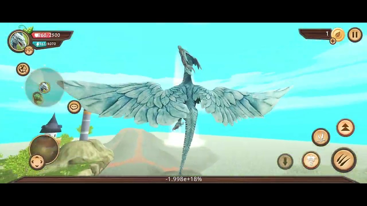 Jugando pvp Dragón sim - YouTube