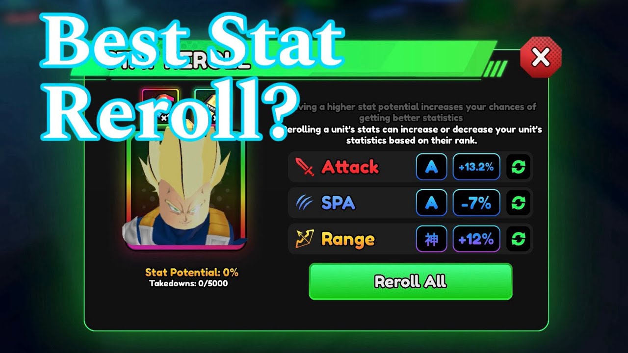 What Kind of Stat Reroll is This? | Anime Vanguards - Roblox - YouTube