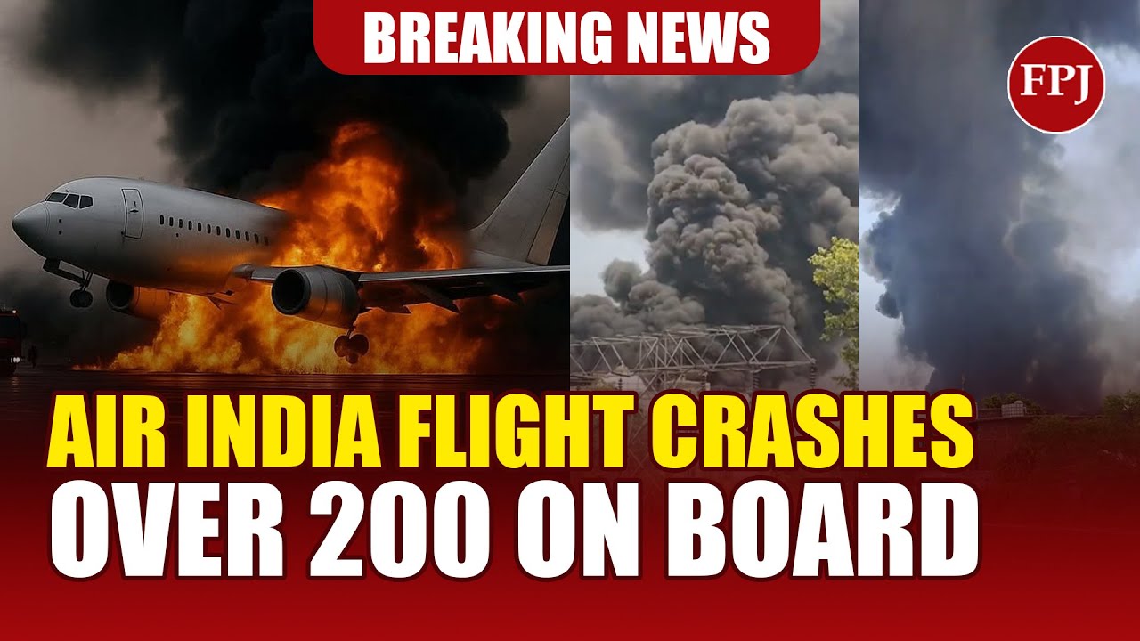Air India Flight AI171 Crashes in Ahmedabad | 242 On Board | Fire ...