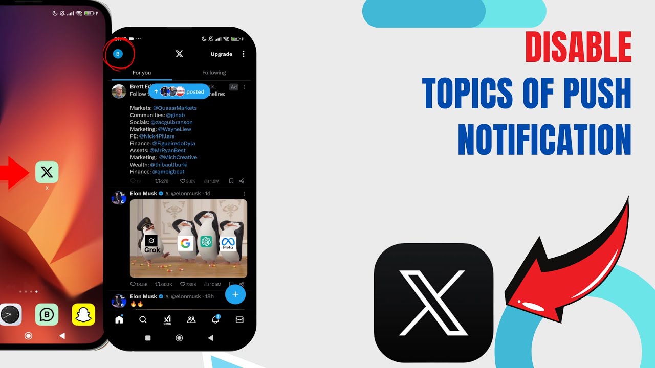 Disable Topics Of Push Notification On X. |Technologyglance - YouTube