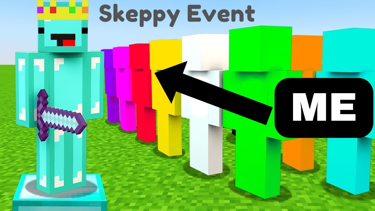 I played in Skeppy's 100 kids Rainbow Event... - YouTube