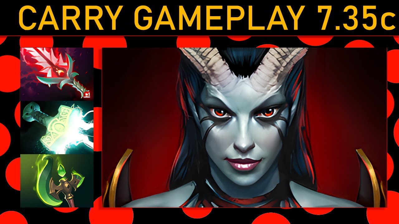 ⭐ Ghost Queen of Pain 20+ Kills! Carry Gameplay 7.35c - Dota 2 Top MMR ...