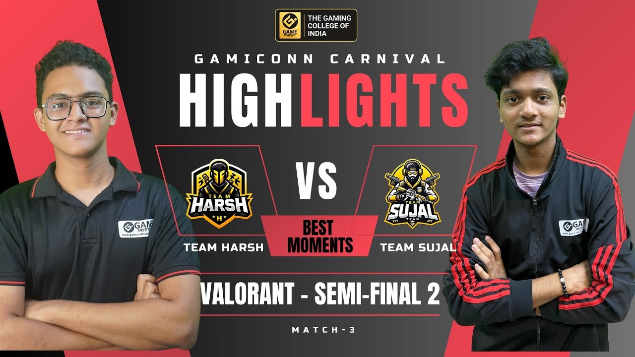 GI Carnival 2025 Valorant Semi-Final 2 ! 🔥 |TEAM HARSH VS TEAM SUJAL | GAMICONN - YouTube