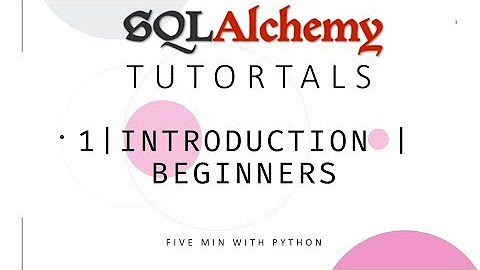 SQLAlchemy Tutorial - YouTube