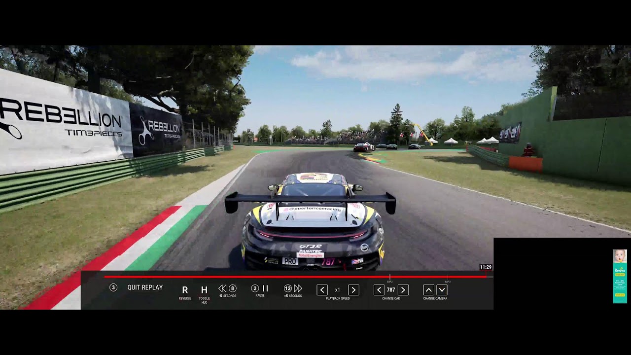 ACC Trackilicious GT3 Reverse Grid at Imola (Porsche 911 GT3) - YouTube