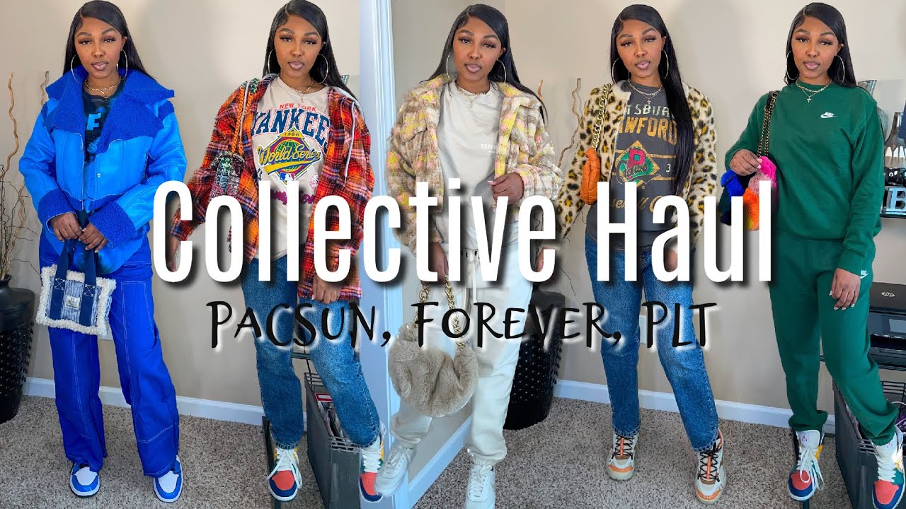 HUGE Collective Haul 2023 | Winter Outfits| Pacsun, F21, PLT, Urban ...