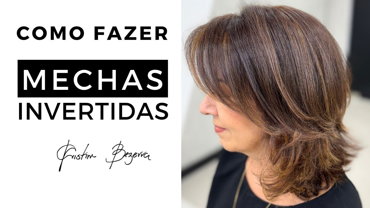 Como Fazer Mechas Invertidas e Personalizar a Cor? - YouTube