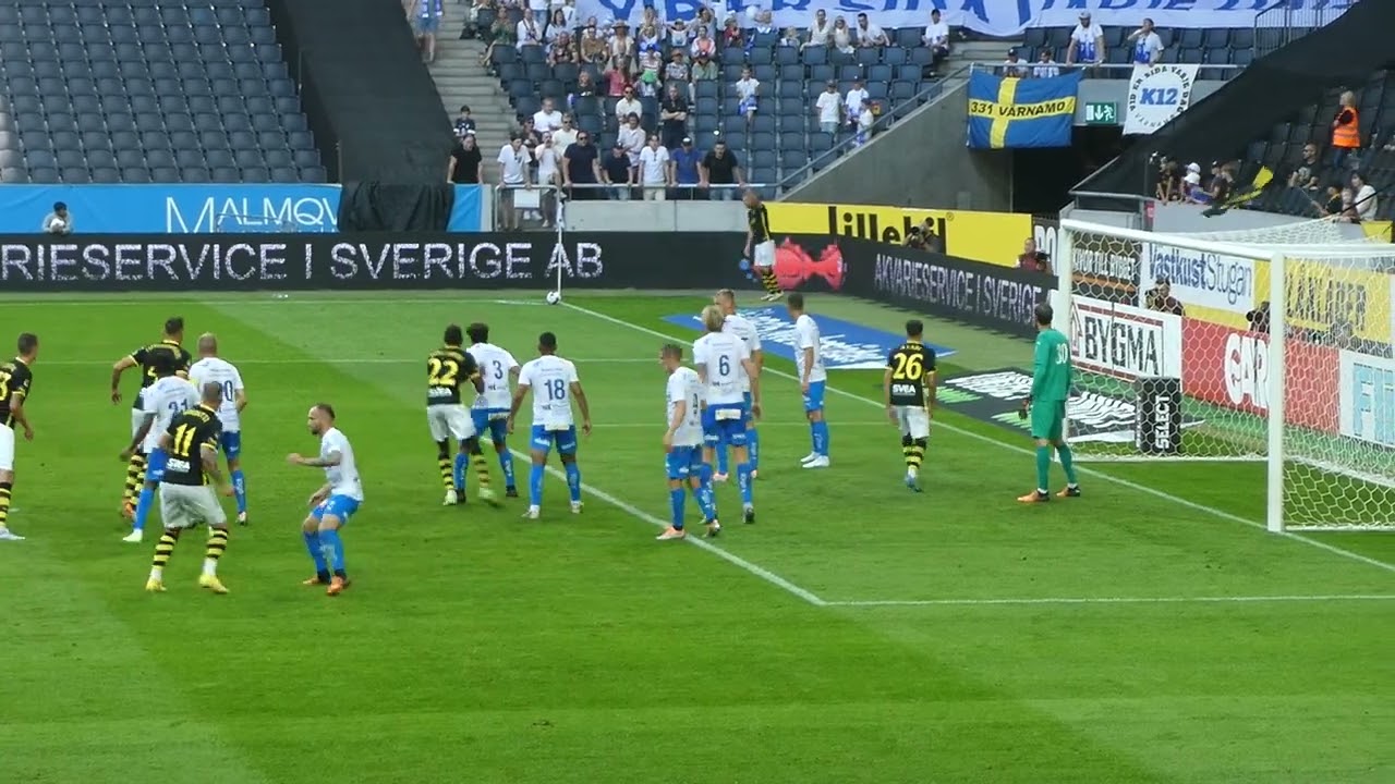 AIK - IFK Värnamo 2-1 goal John Guidetti. CONDEMNED by assistant ...