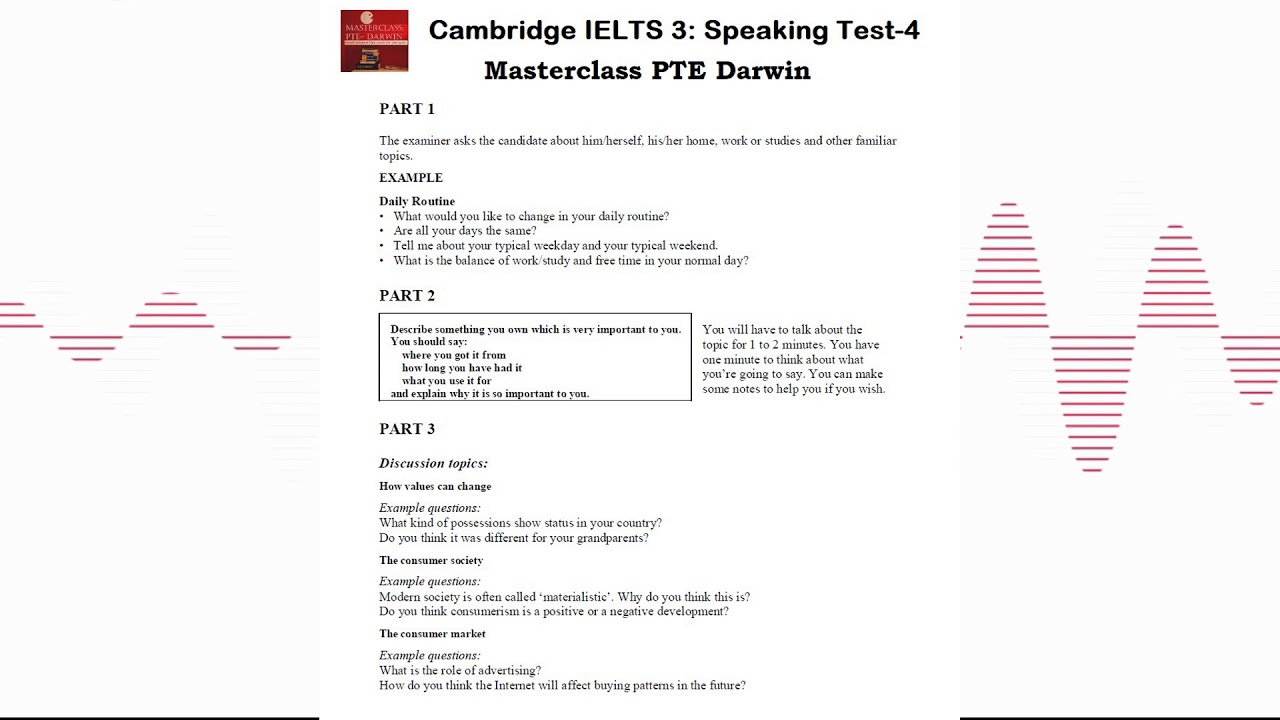 Ielts Speaking Part 3 Practice Technique And Sample