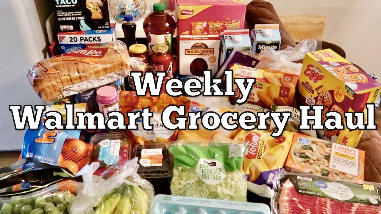 WEEKLY WALMART GROCERY HAUL + RESTOCK // Alexia Marie - YouTube